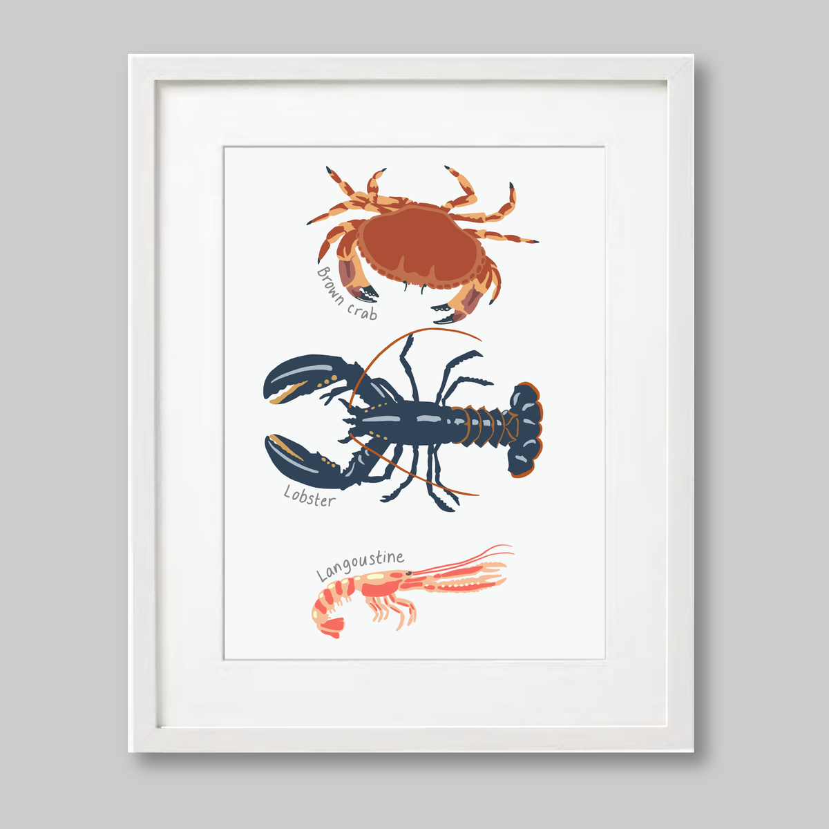 Crustaceans Poster – Sophie Scott Designs