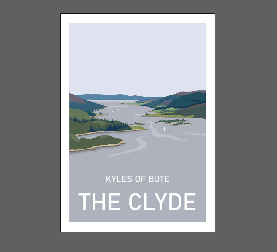 The Clyde, Kyles of Bute Print – Sophie Scott Designs